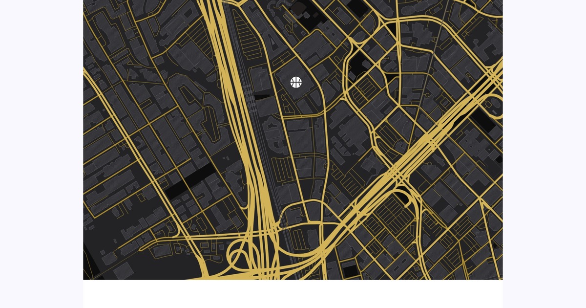 Dallas Mavericks Arena Poster - Street Map - Custom Design by You