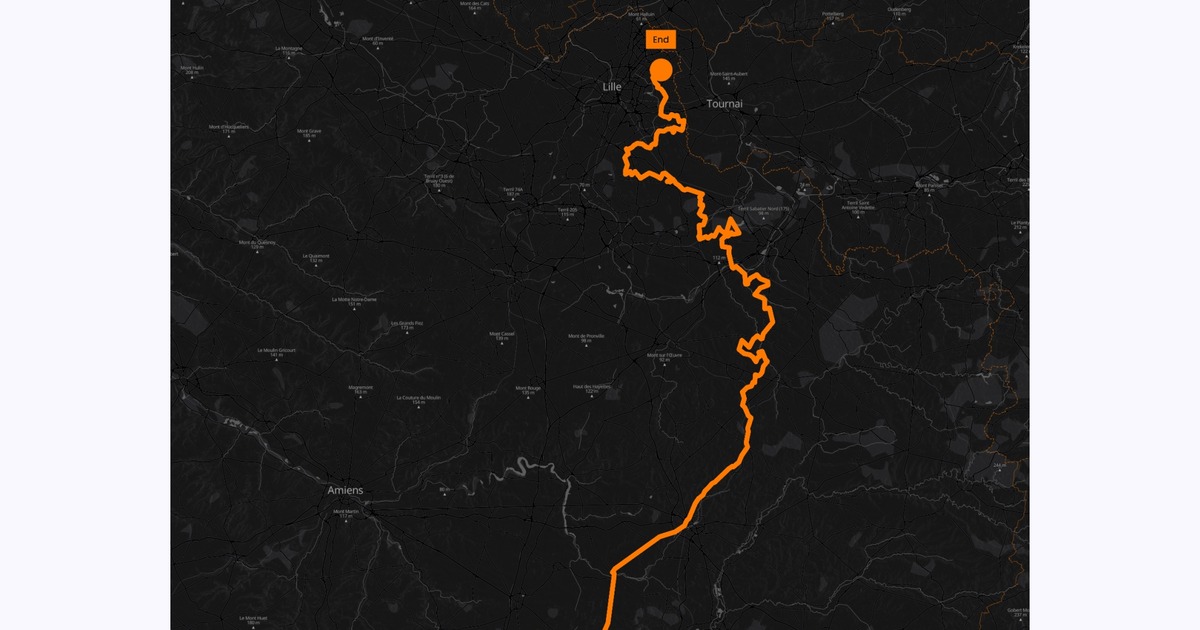 2023 Paris - Roubaix Poster - Route Map - Custom Design by You