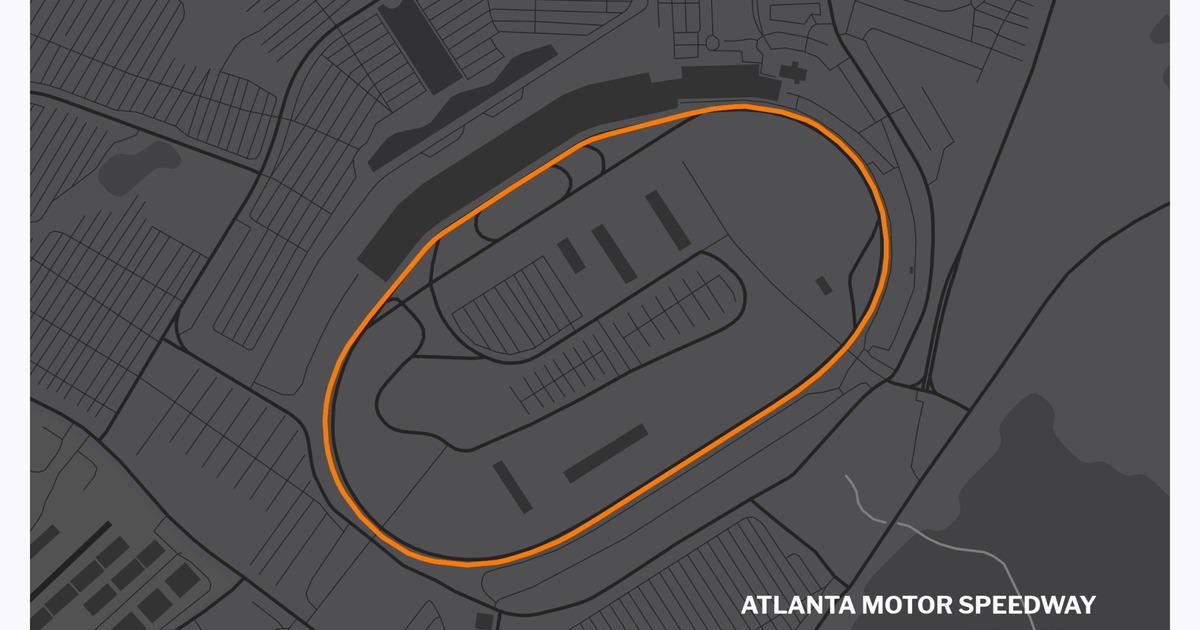 Atlanta Motor Speedway Poster - Track Map - Custom Design by You
