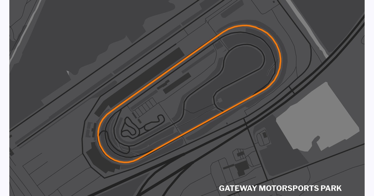 Gateway Motorsports Park Poster - Track Map - Custom Design by You