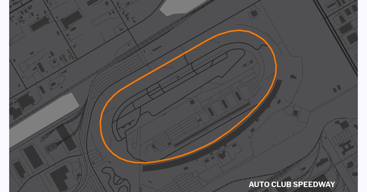 Auto Club Speedway Poster - Track Map - Custom Design by You