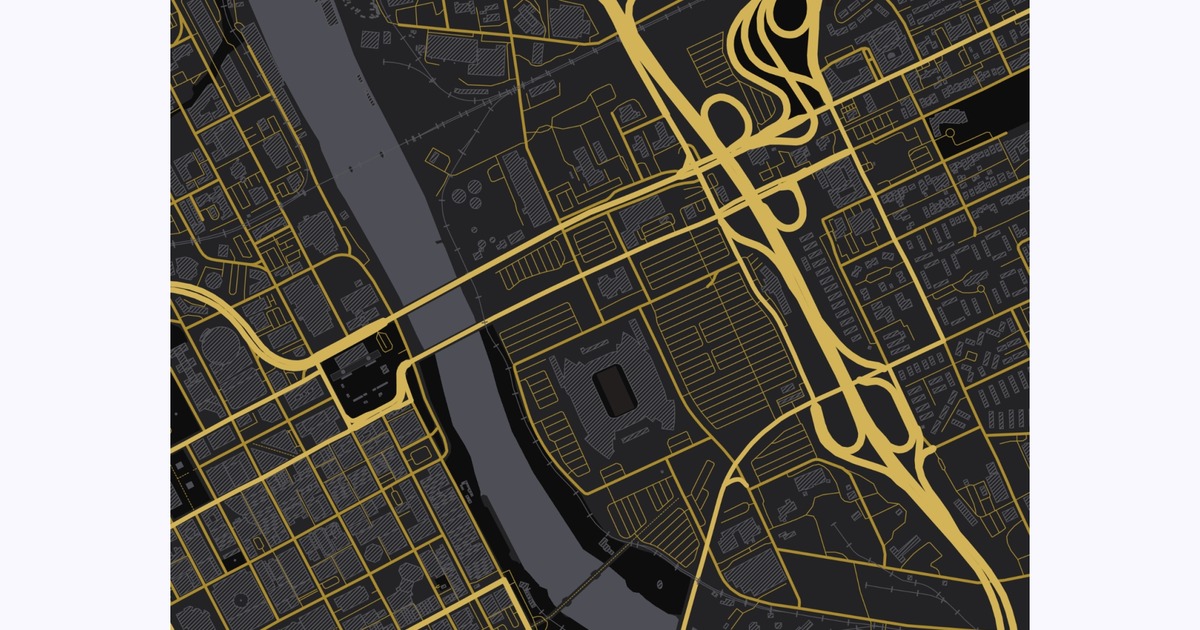 Tennessee Titans Stadium Poster - Street Map - Custom Design by You