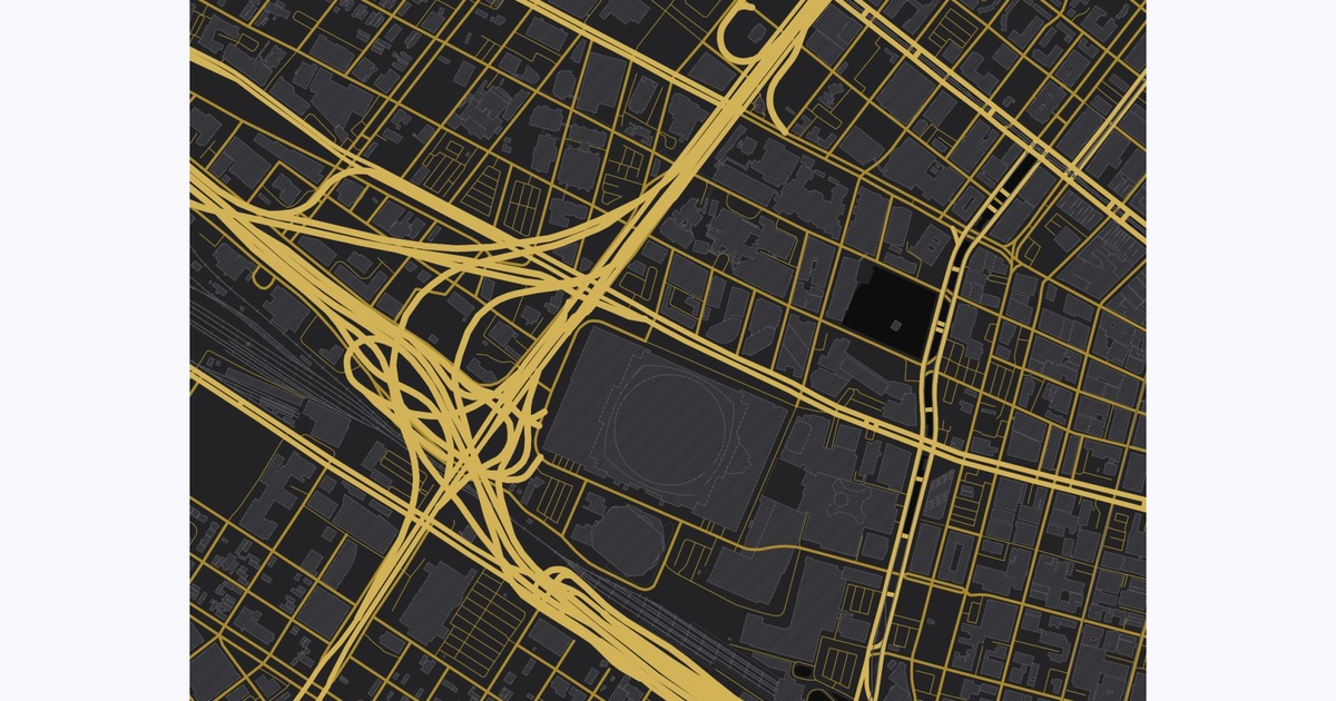 New Orleans Saints Stadium Poster - Street Map - Custom Design by You