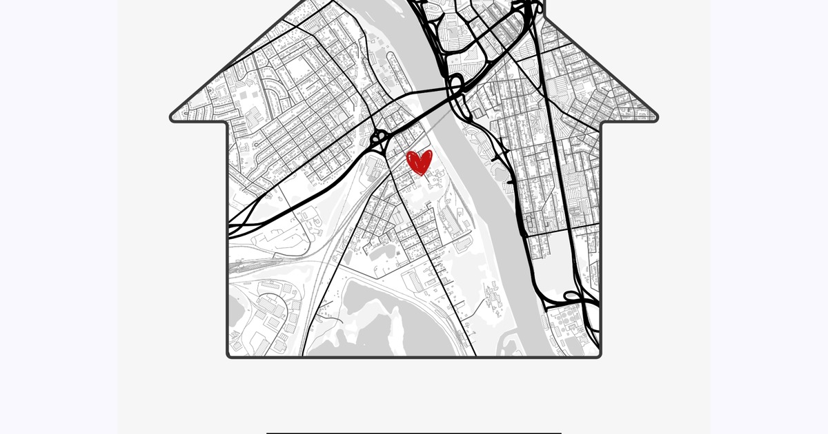 Our First Home - Street Map - Custom Design by You