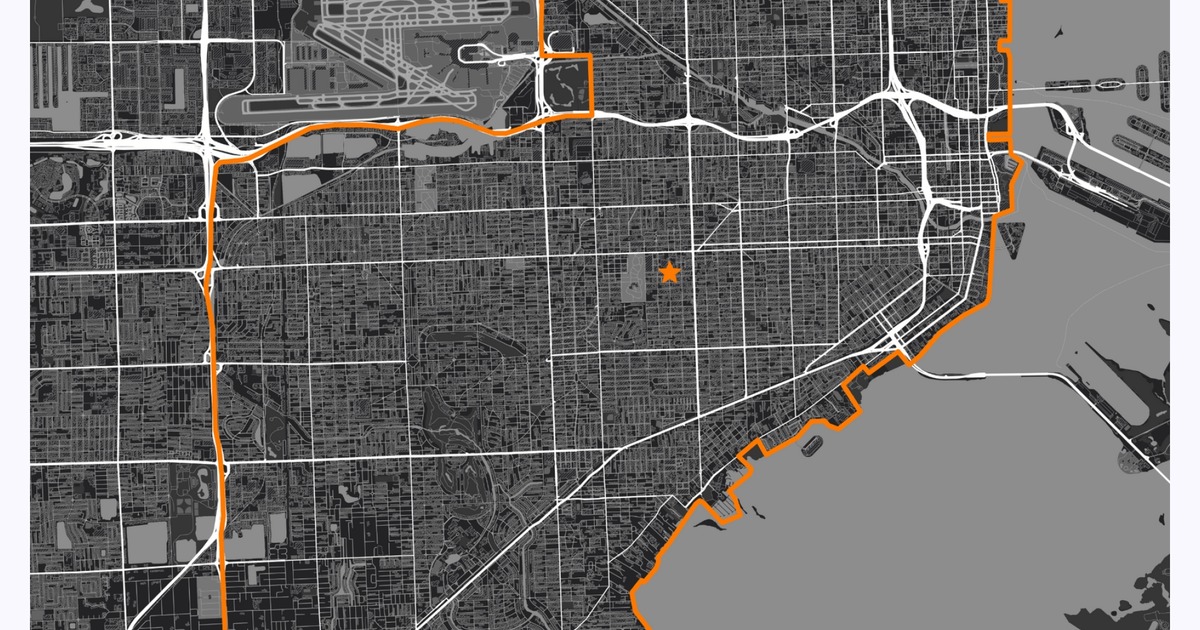 Our Service Area Map Poster - Street Map - Custom Design by You