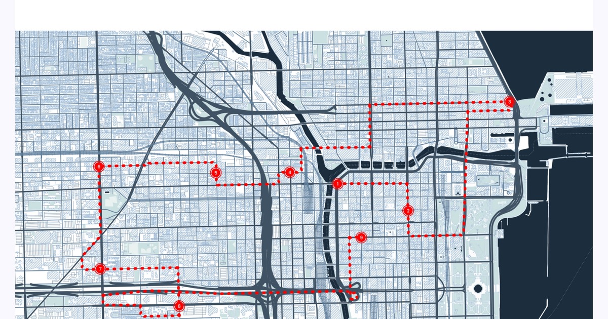 Our Delivery Route Map Poster - Route Map - Custom Design by You