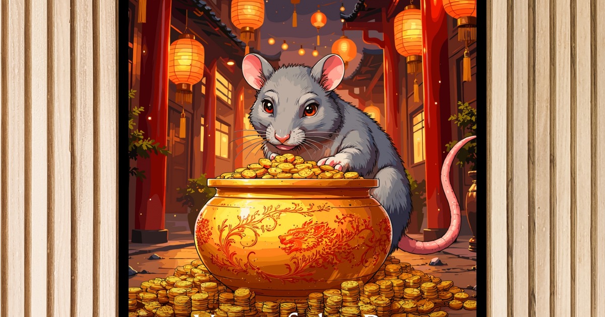 Rat in Enchanted Surrealism Print - Custom Chinese Zodiac Poster ...