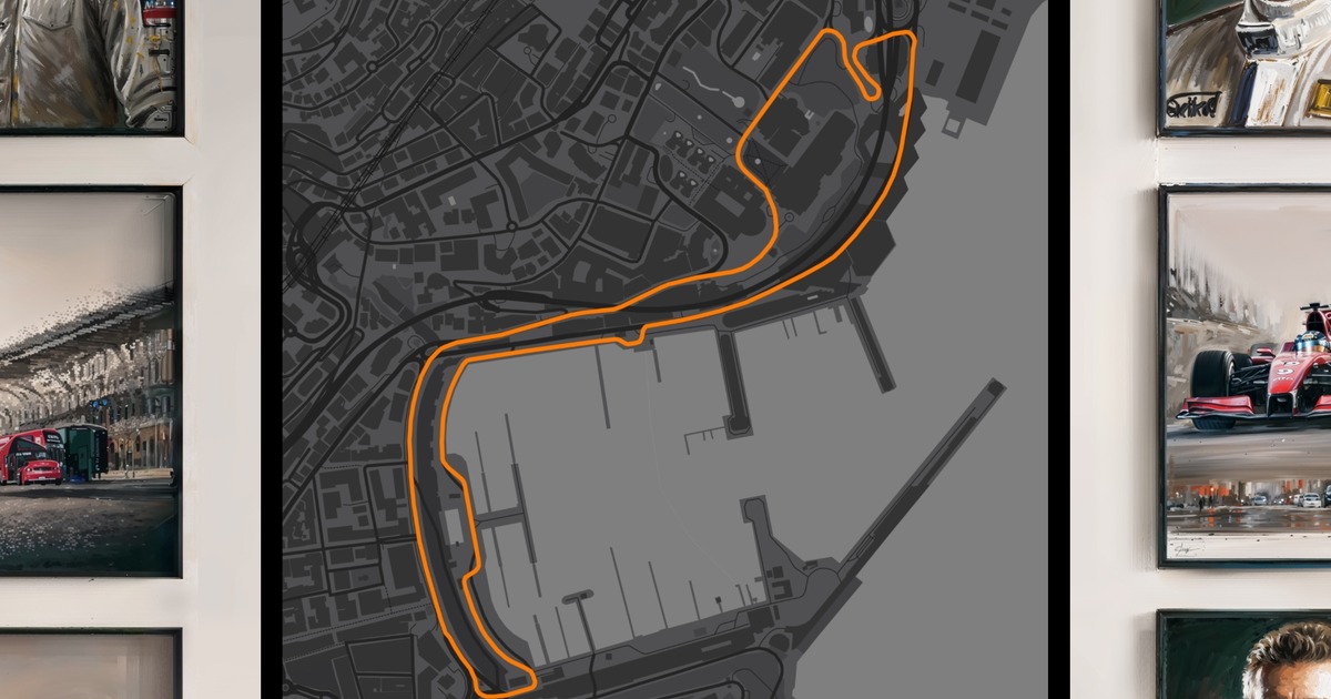 Monaco Grand Prix Poster - Track Map - Custom Design by You